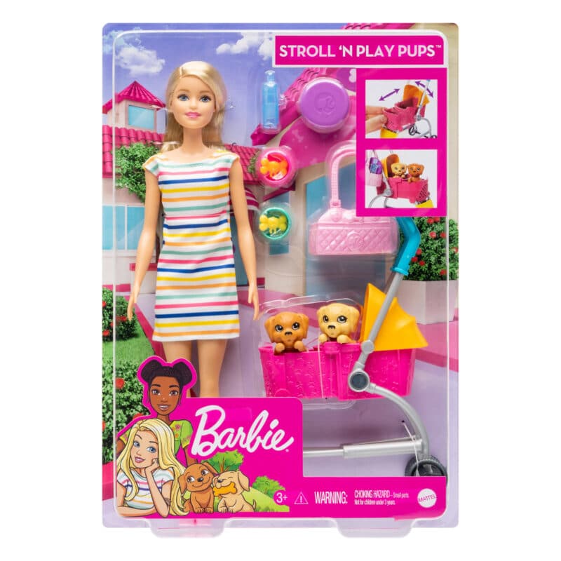 Barbie - Stroll 'N Play Pups - Online Toys Australia