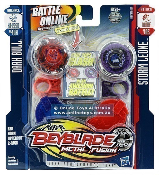 Beyblade Metal Fusion - Red Horn Uppercut 2-Pack - Online Toys Australia