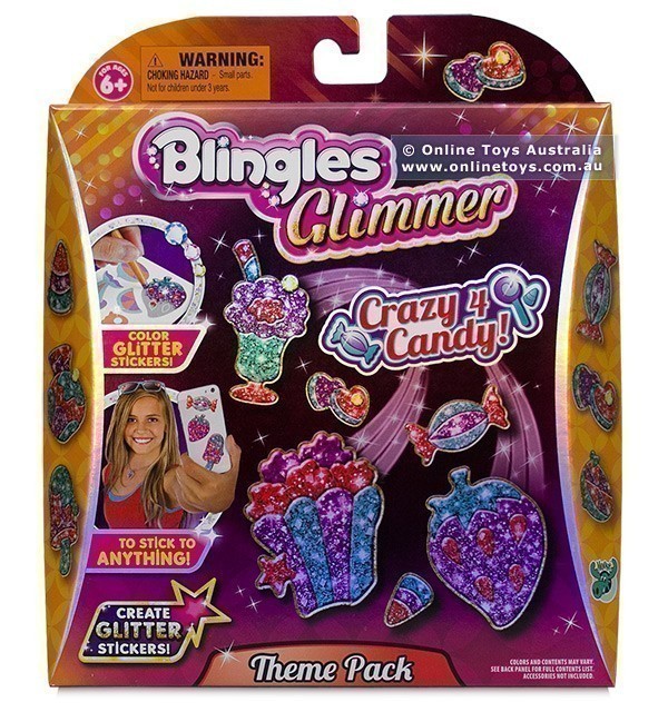 Blingles - Glimmer Theme Pack - Crazy 4 Candy - Online Toys Australia