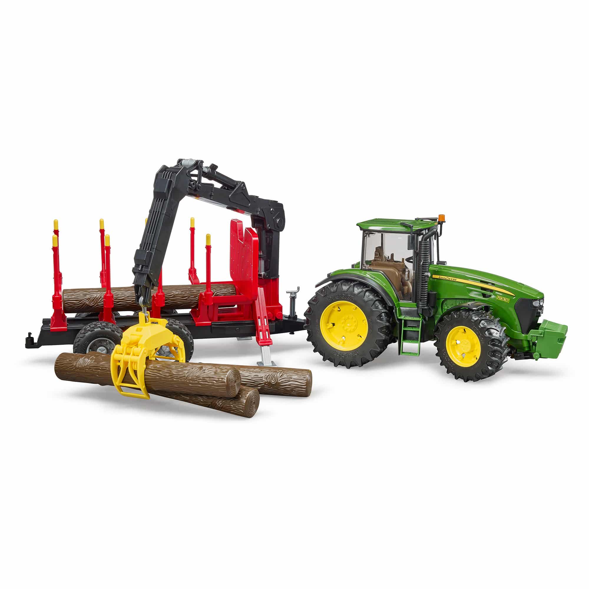 Bruder - John Deere 7930 Tractor with Forestry Trailer & Logs - Online ...