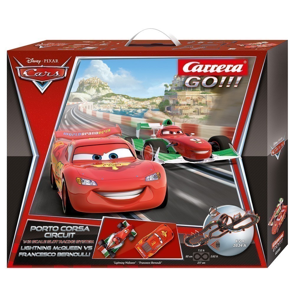 Carrera Go - Disney Pixar Cars - Porto Corsa Circuit Slot Car Set ...