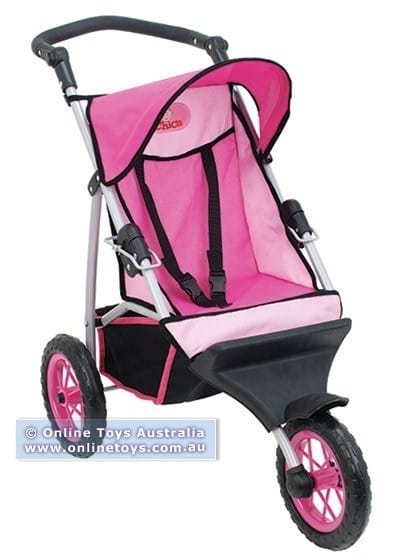 Chica - 3 Wheel Jogger Stroller - Pink - Online Toys Australia
