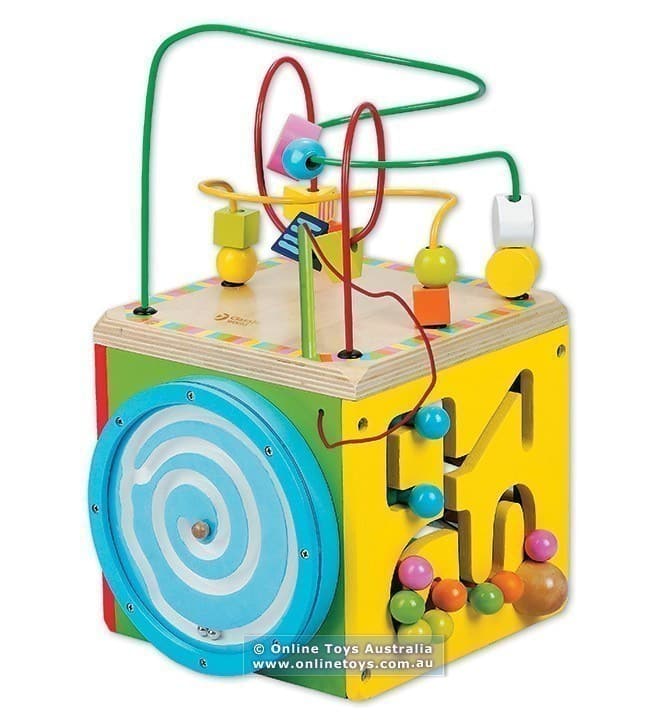 Classic - Wooden Multi-Activity Cube - Online Toys Australia