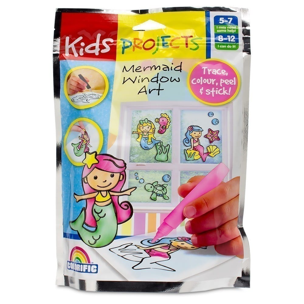 Colorific - Kids Projects - Mermaid Window Art - Online Toys Australia