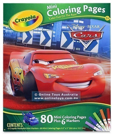 Crayola Mini Colouring Pages Book - Cars 2 - Online Toys Australia