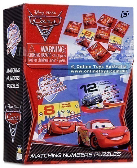 Disney-Pixar Cars 2 - Matching Numbers Puzzles - Online Toys Australia
