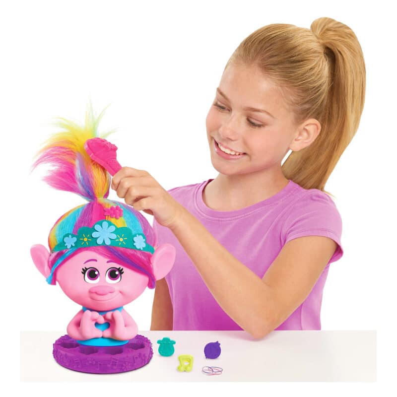 DreamWorks - Trolls World Tour Poppy Styling Head - Online Toys Australia