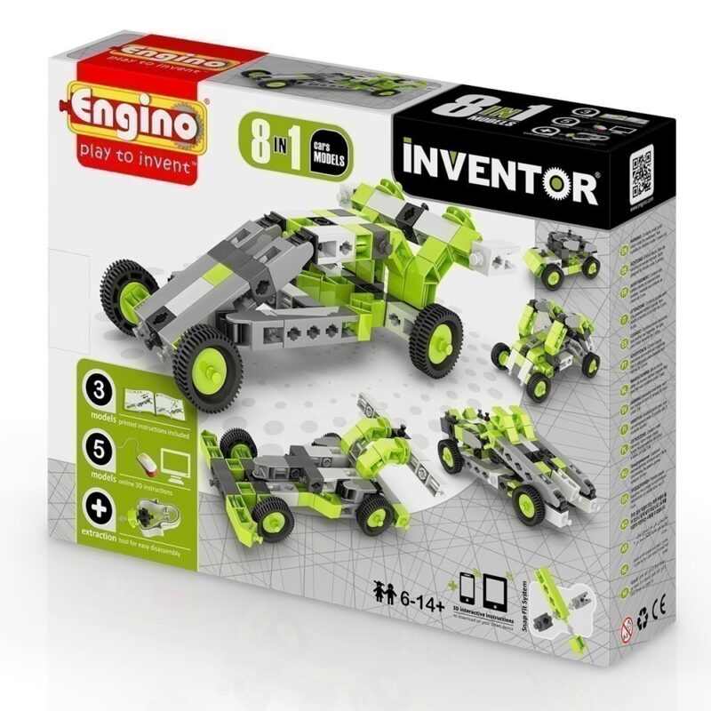 Engino - Inventor - 8 in 1 Car Models - Online Toys Australia