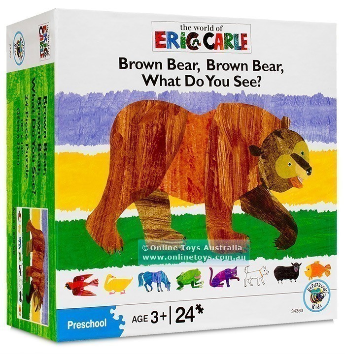 Eric Carle - Brown Bear - 24 Piece Puzzle - Online Toys Australia