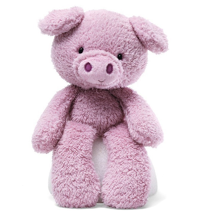 Gund - Fuzzy 34cm Plush Pig - Online Toys Australia