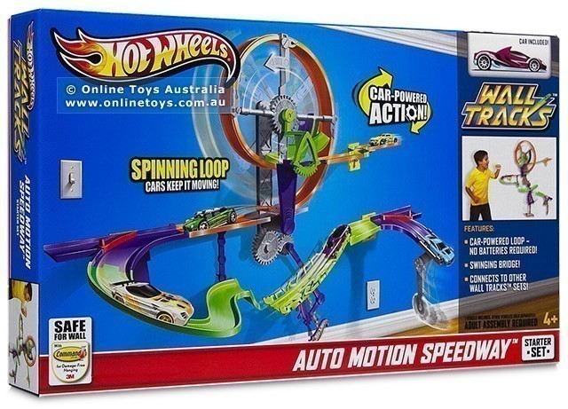 Hot Wheels - Wall Tracks - Auto Motion Speedway Starter Set - Online ...