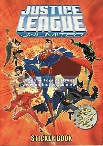 Justice League Unlimited - Sticker Book - Online Toys Australia