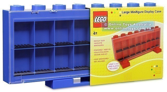 LEGO - Large Minifigure Display Case - Blue - Online Toys Australia