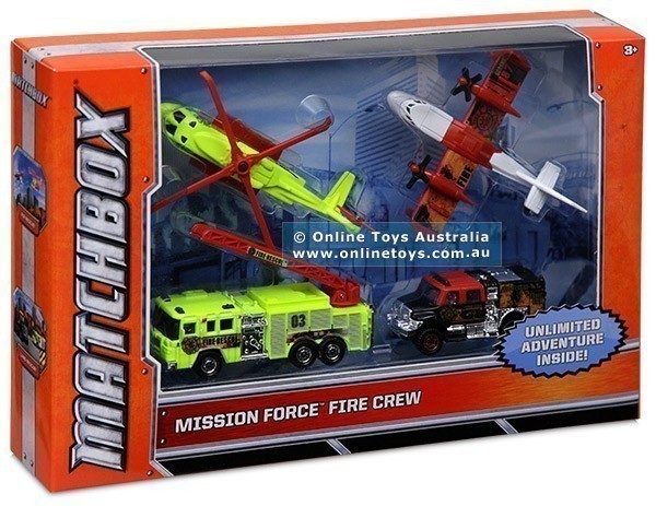 Matchbox - Mission Force - Fire Crew - Online Toys Australia