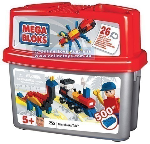 Mega Bloks - Microbloks 500 Piece Tub Classic - Online Toys Australia