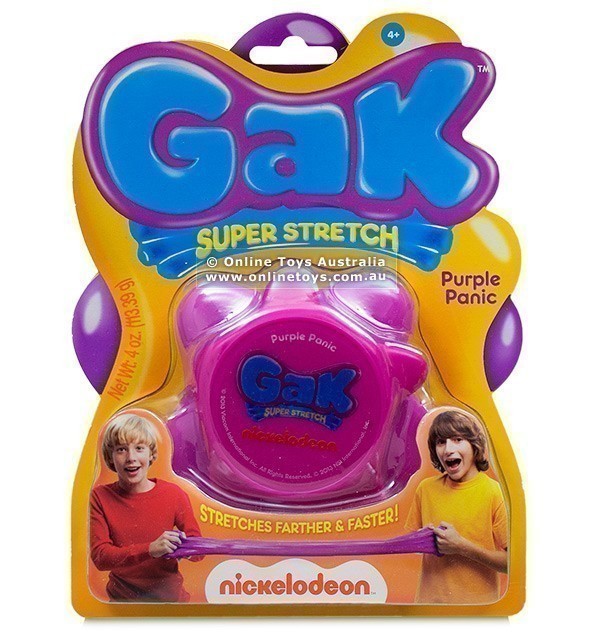 Nickelodeon - Gak - Super Stretch Purple Panic - Online Toys Australia