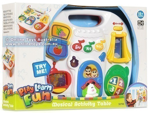 Play Learn Fun - Musical Activity Table - Online Toys Australia