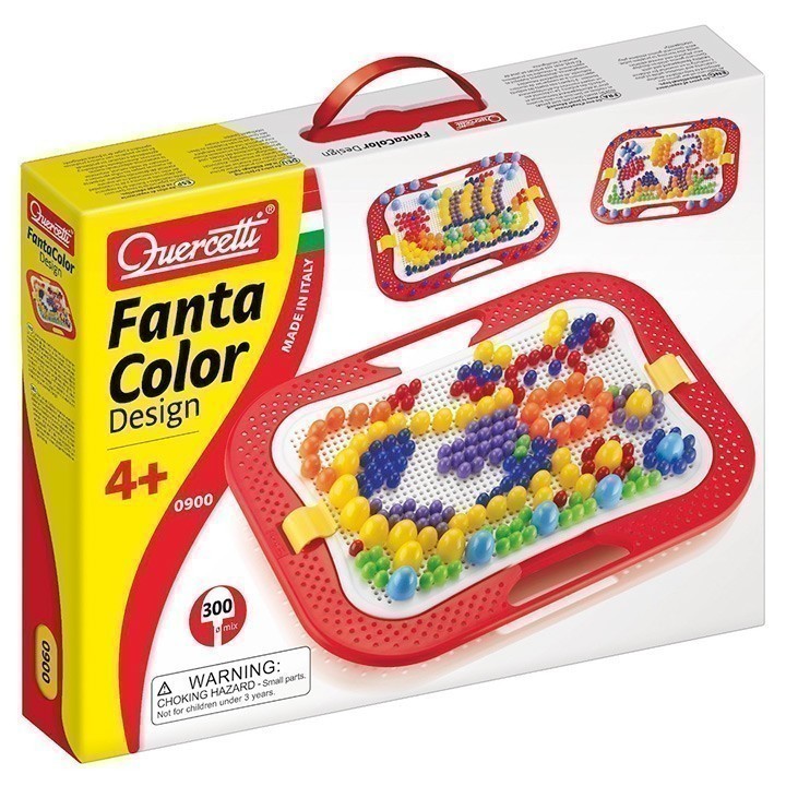 Quercetti - FantaColor Design Pegs - 300 Piece Mix - Online Toys Australia