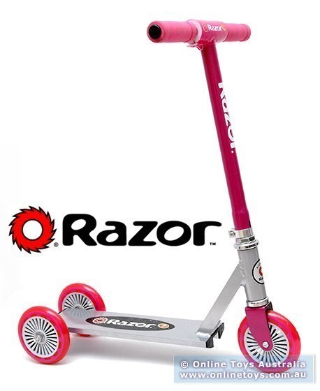 Razor Junior - 3 Wheel Alloy Scooter - Pink - Online Toys Australia