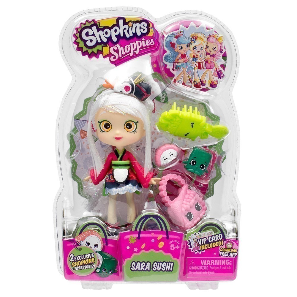 Shopkins - Shoppies Sara Sushi Single Doll Pack - Online Toys Australia