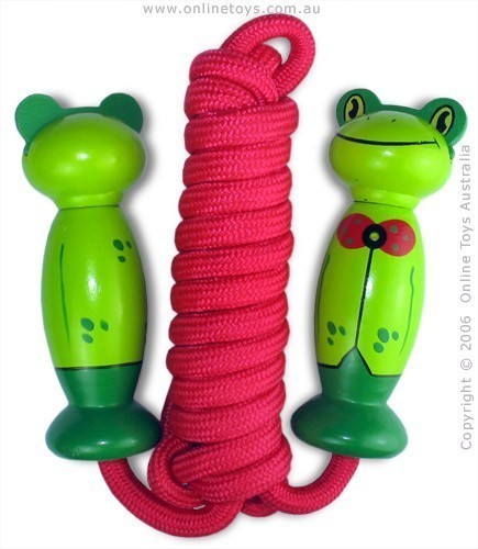 Skipping Rope With Green Frog Handle - Online Toys Australia