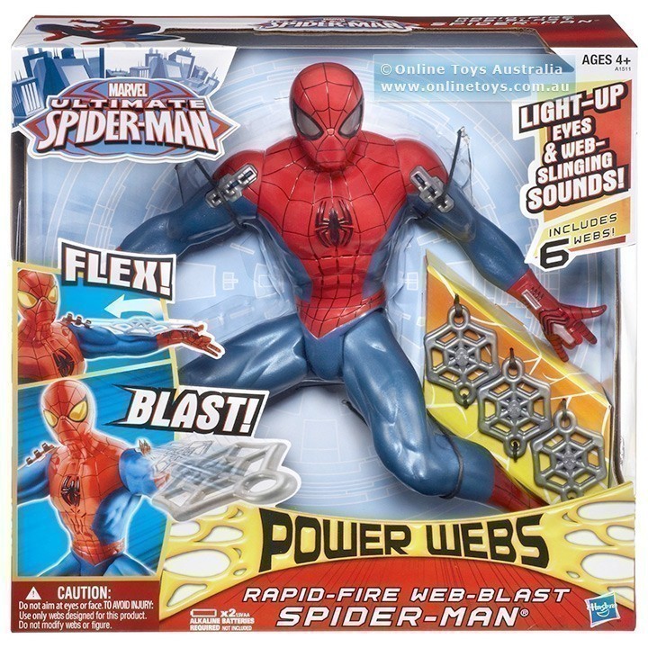 Spider-Man - Power Webs - Rapid-Fire Web-Blast Spider-Man - Online Toys ...