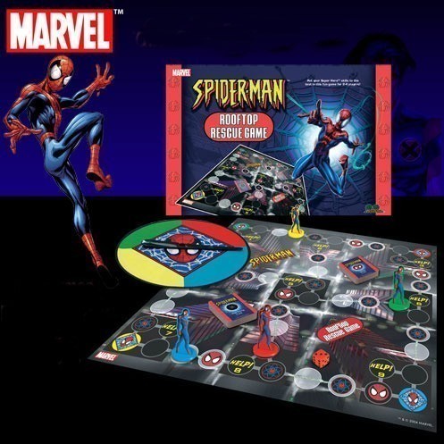 Marvel Action Hero Spiderman - Rooftop Rescue Game - Online Toys Australia