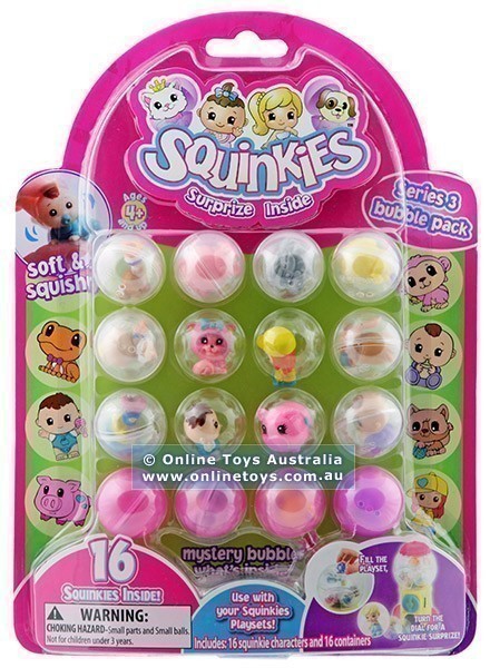 Squinkies - Series 3 Bubble Pack - 16 Character Set - Online Toys Australia