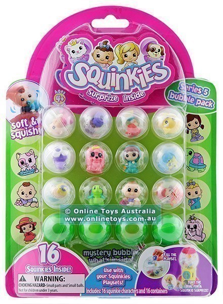 Squinkies - Series 5 Bubble Pack - 16 Character Set - Online Toys Australia