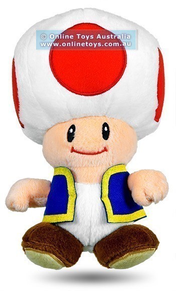 Super Mario - Nintendo Plush Toy - 15cm Toad - Online Toys Australia