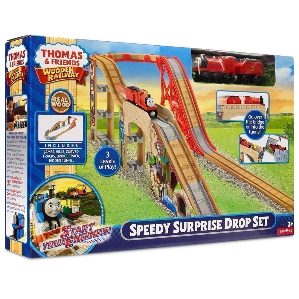 Thomas & Friends - Wooden Railway - Speedy Surprise Drop Set - Online ...