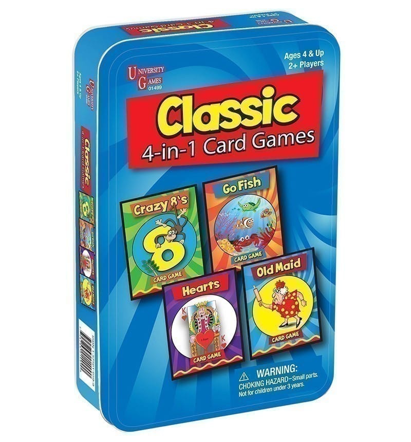 University Games - Classic 4-In-1 Card Games - Online Toys Australia