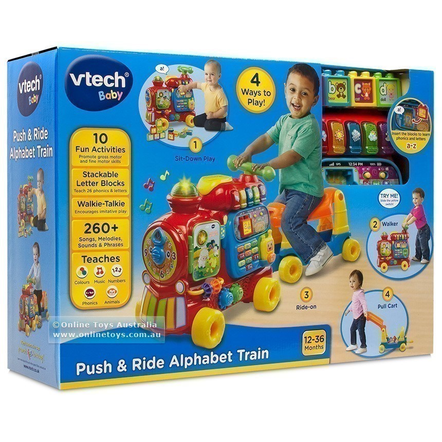 Vtech Baby - Push and Ride Alphabet Train - Online Toys Australia