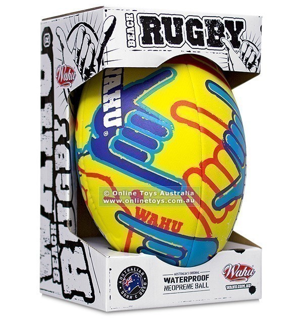Wahu - Beach Rugby Ball - Yellow - Online Toys Australia