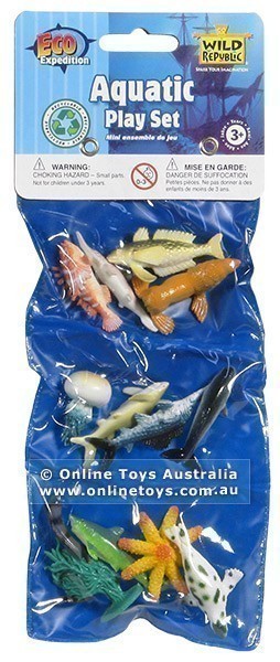 Wild Republic - Plastic Mini Aquatic Play Set - Online Toys Australia
