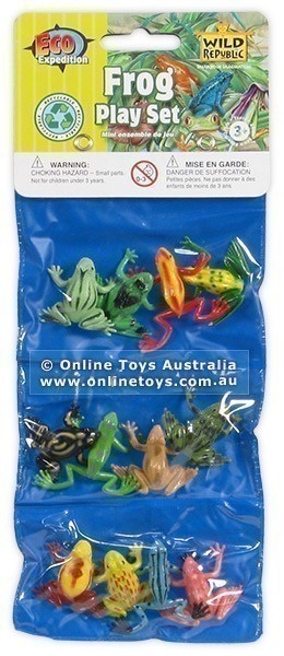 Wild Republic - Plastic Mini Frog Play Set - Online Toys Australia