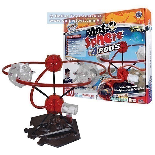 Wild Science - Ant-O-Sphere 4 Pods - Online Toys Australia