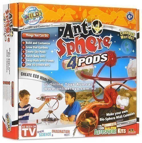 Wild Science - Ant-O-Sphere 4 Pods - Online Toys Australia