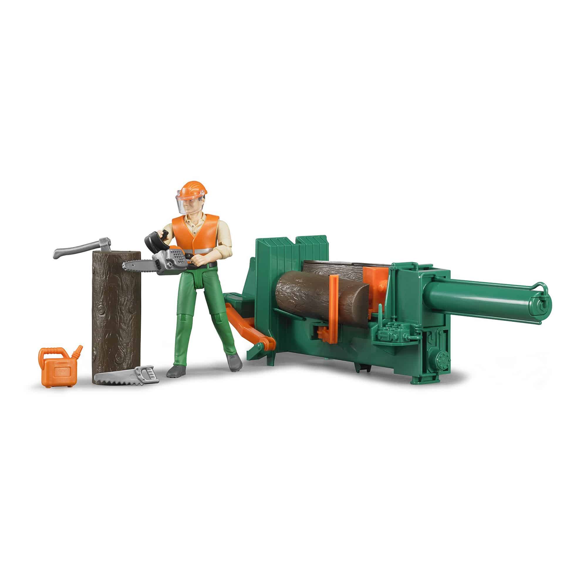 Bruder - BWORLD forestry Set with Log Splitter and Tools - Online Toys ...