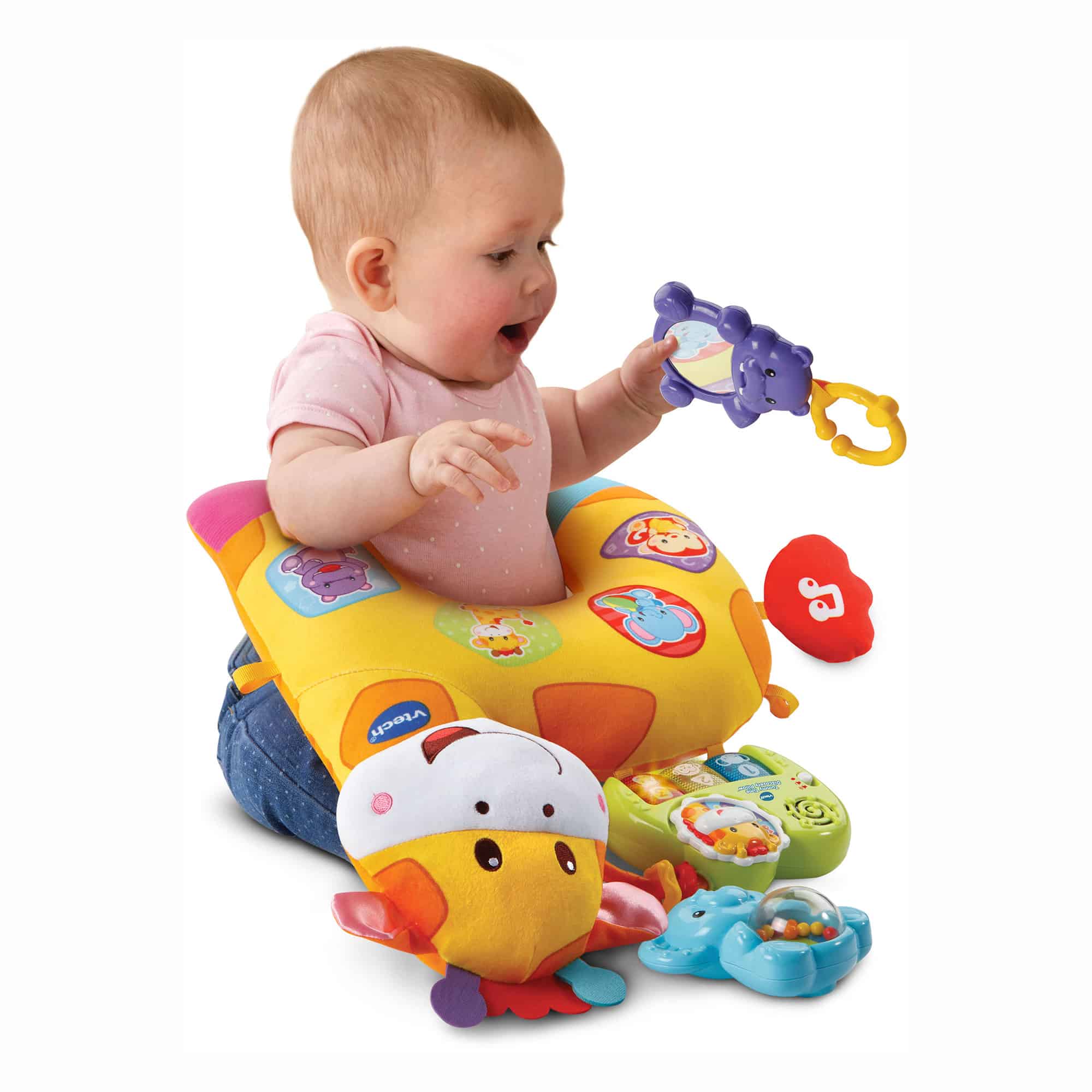 Vtech Baby - Tummy Time Discovery Plush Giraffe Pillow - Online Toys ...