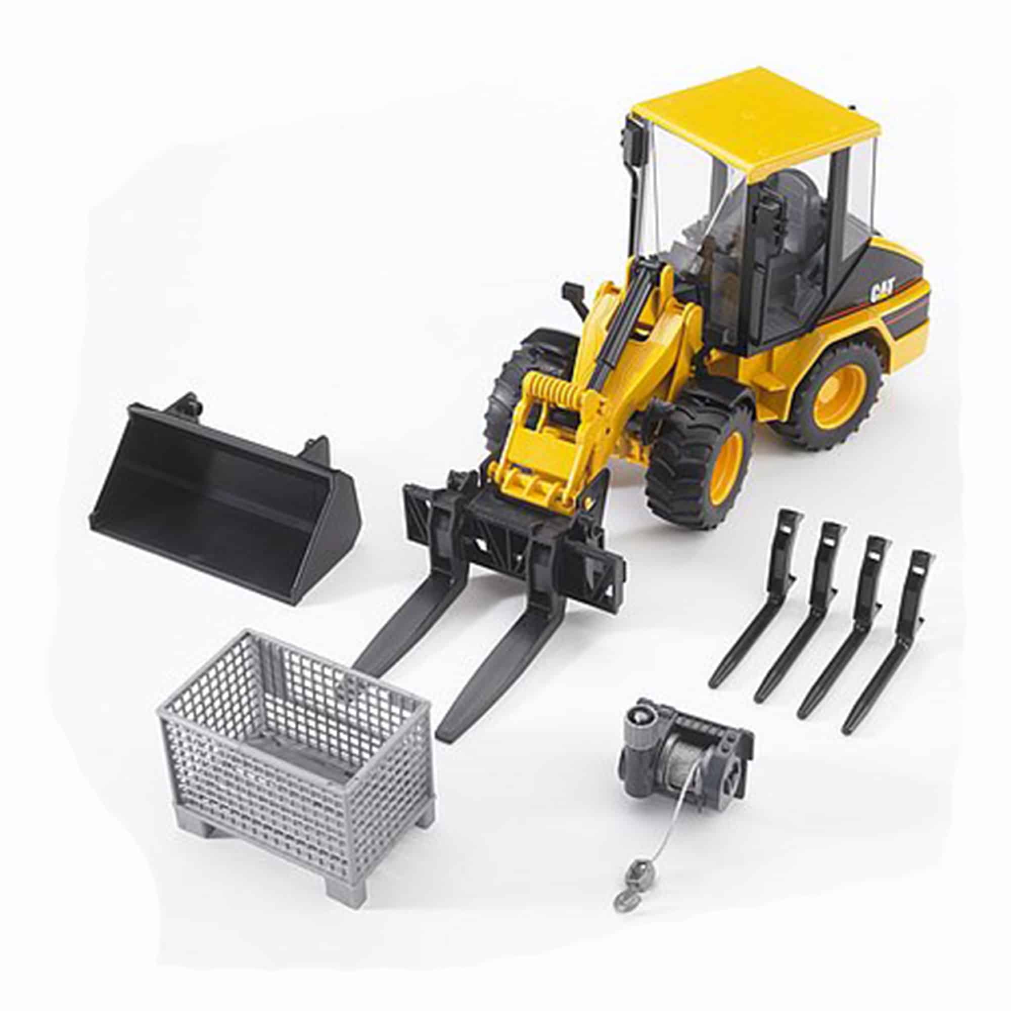 Bruder Accessories : Box-Type Pallet , Winch and Front Loader Forks ...