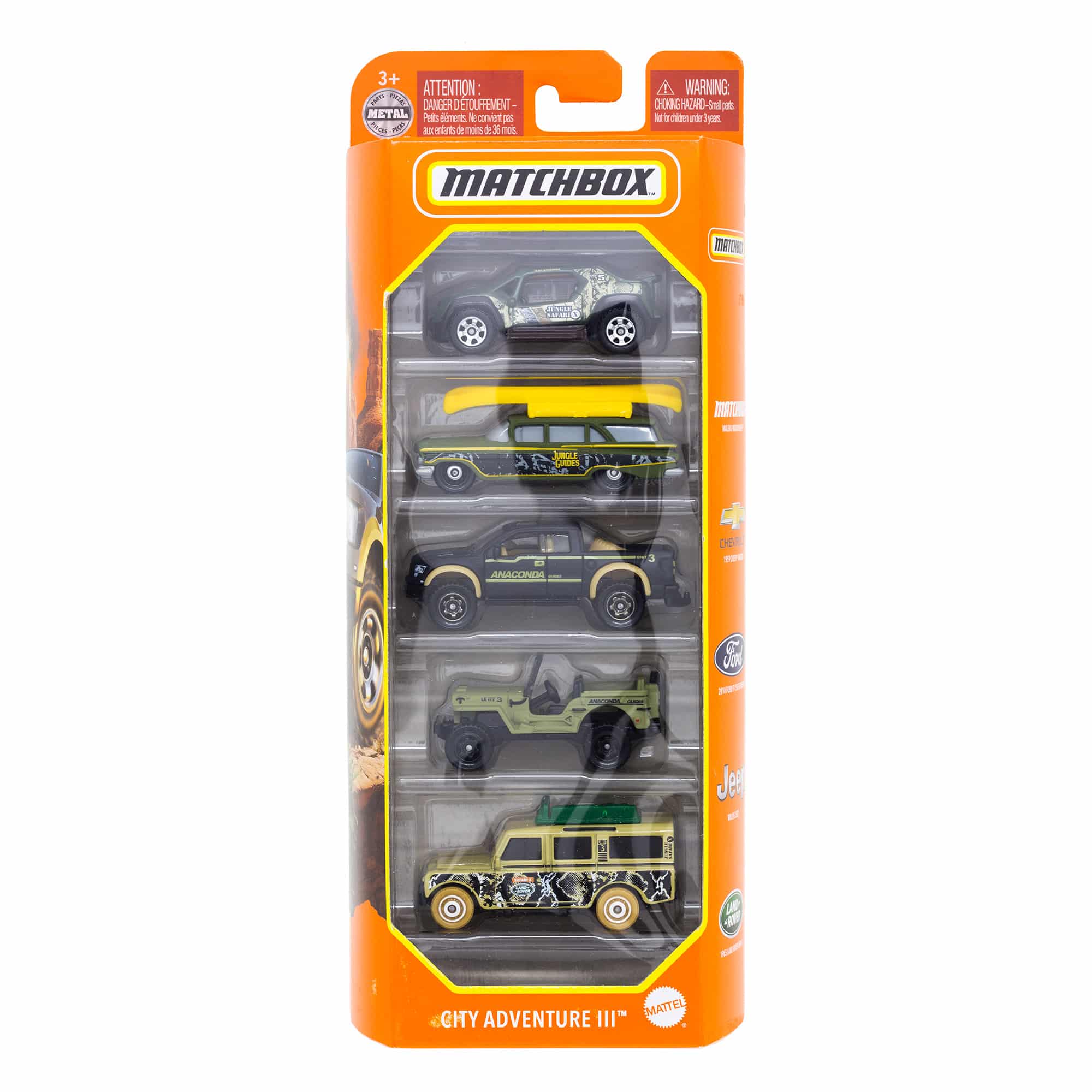 Matchbox 5-Pack Vehicles-City Adventure III - Online Toys Australia