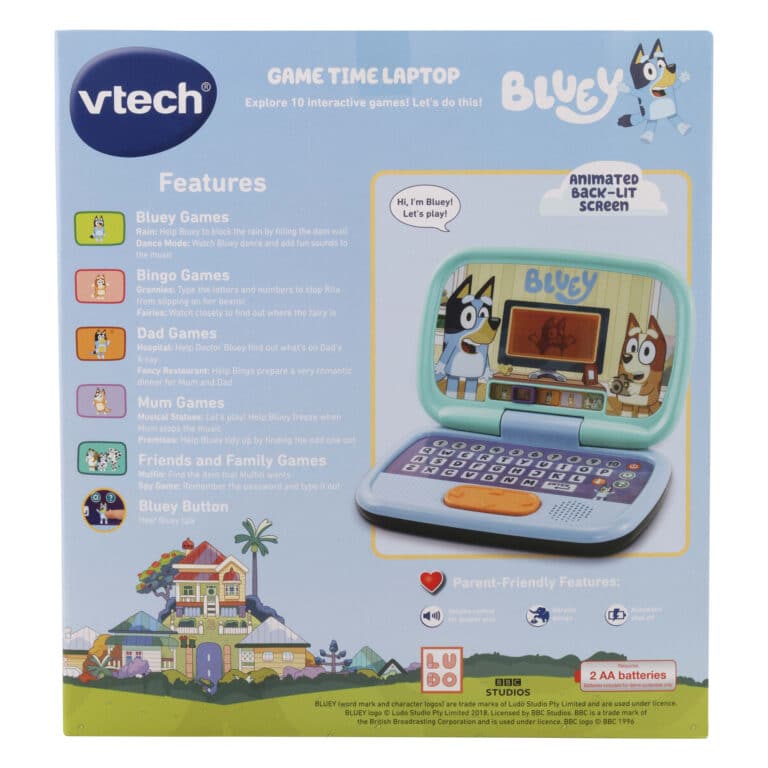 Vtech - Bluey Game Time Laptop - Online Toys Australia